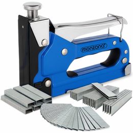Monzana 2in1 Handtacker inkl 1000 Klammern + 500 N&auml;gel