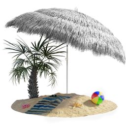 Kingsleeve Sonnenschirm Hawaii Hellgrau &Oslash;160cm UV-Schutz 30+