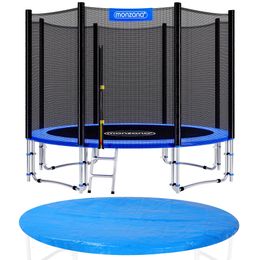 Monzana Trampolin &Oslash;305cm inkl Sicherheitsnetz T&Uuml;V S&Uuml;D GS Abdeckung