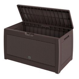 Casaria Gartenbox Rato 310L Braun Rattan Optik wasserdicht
