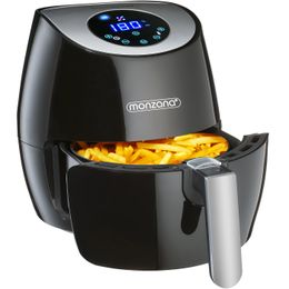 Monzana Hei&szlig;luftfritteuse 9in1 Schwarz Touch-Display 1500W 3,6 L