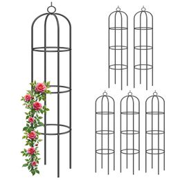 Gardebruk Rosens&auml;ule 6er-Set Schwarz 200x40cm