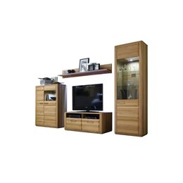Woodford Wohnwand Dio holzfarben Ma&szlig;e (cm): B: 300 H: 209 T: 51.0 &raquo; M&ouml;bel Kraft