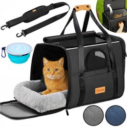 Cadoca Katzentransportbox Anthrazit 44x34x31cm bis 20kg