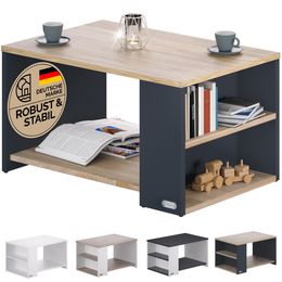 Casaria Couchtisch Santa Cruz Holz/Grau 90x60x50cm