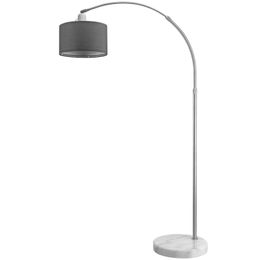 Monzana Design Bogenlampe Grau 150-175cm verstellbar