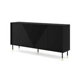 M&ouml;bel Kraft Sideboard schwarz Ma&szlig;e (cm): B: 180 H: 88 &raquo; M&ouml;bel Kraft