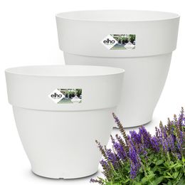 Gardebruk Blumentopf 2er-Set Wei&szlig; 20x17cm 3,2L