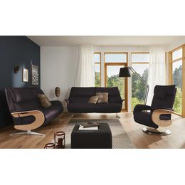 himolla Ledersofa lila/violett Ma&szlig;e (cm): B: 187 H: 106 T: 92.0 &raquo; M&ouml;bel Kraft