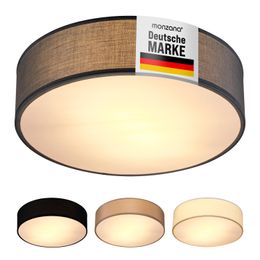 Monzana Deckenlampe Grau Stoff &Oslash;30cm