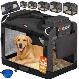 Cadoca Hundebox faltbar XXXL 101x70x70cm Anthrazit