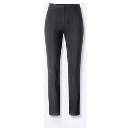 Schlupfjeans COSMA, Damen, Gr. 22, Kurzgr&ouml;&szlig;en, schwarz (schwarz denim), 60% Baumwolle, 30% Polyester, 10% Elasthan, unifarben, lang, Jeans Schlupfjeans