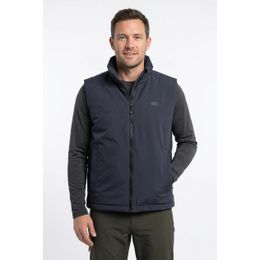 Kurzweste Jack Wolfskin "GLACIER SHIELD VEST M", Gr. XS, schwarz navy, Obermaterial: 100% Polyamid. Futter: 100% Polyester. Wattierung: 100% Polyester, Westen, f&uuml;r den &Uuml;bergang