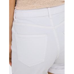Jeansshorts Only "ONLJOSEPHINE", Damen, Gr. XL, N-Gr, wei&szlig; denim, Denim/Jeans, Obermaterial: 99% Baumwolle, 1% Elasthan, unifarben, kurz, Jeans Jeansshorts, Baumwollmischung, regular fit