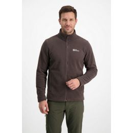 Fleecejacke Jack Wolfskin "WINTERSTEIN FZ M", Herren, Gr. L, peat, Fleece, Obermaterial: 100% Polyester, Jacken Fleecejacke, w&auml;rmend aus POLARTEC 200, teilweise recycelt, &Uuml;bergangsjacke