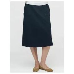 Midirock MOSHI MOSHI MIND "moshi moshi mind Skirt halo", Damen, Gr. XS, schwarz navy, Obermaterial: 100% Baumwolle, R&ouml;cke