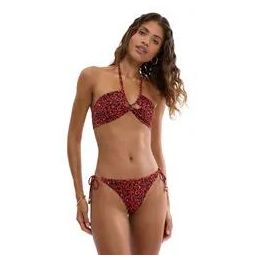B&uuml;gel-Bikini-Top Triumph "Midnight Swim Bandeau", Damen, Gr. 42, Cup B, braun combination, Microfaser, Obermaterial: 82% Polyamid, 18% Elasthan, Bikini-Oberteile, weich und gl&auml;nzend
