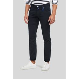 Chinos MEYER "M5 Slim", Herren, Gr. 36, L&auml;nge 34, navy, 96% Baumwolle, 4% Elasthan, unifarben, slim fit lang, Hosen, Pima Cotton Super Stretch, M5 Serie