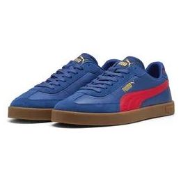 Sneaker Puma "Puma Club II Era Sneakers Erwachsene", Damen, Gr. 39, clyde royal rot blau, Obermaterial: Kuhleder, Synthetik, Leder. Futter: Textil, Synthetik. Innensohle: Textil. Laufsohle: Gummi, Schuhe Sneaker