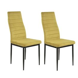 HTI-Living Esszimmerstuhl Samt 2er Set Memphis Curry