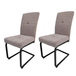 HTI-Living Schwingstuhl 2er Set Kinsey Braun