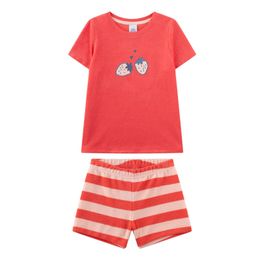 Sanetta Schlafanzug Erdbeeren Pyjama Kids M&auml;dchen Pyjama