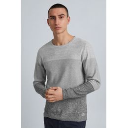 Rundhalspullover Blend "BHHans", Herren, Gr. S, schwarz, Feinstrick, 60% Baumwolle, 40% Polyester, meliert, regular fit normal, Rundhals, eng, Pullover Rundhalspullover, Stilvoller Feinstrick-Pullover mit Rundhalsausschnitt