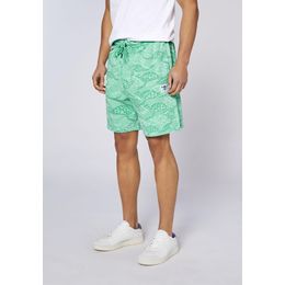 Shorts Chiemsee, Herren, Gr. L (52/54), Normalgr&ouml;&szlig;en, marine gr&uuml;n, 80% Baumwolle, 20% Polyester, Hosen Shorts