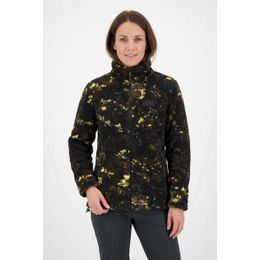 Fleecejacke Jack Wolfskin, Damen, Gr. XS, lichen peat, Fleece, Obermaterial: 100% Polyester. Futter: 100% Polyester, bedruckt, bequem h&uuml;ftbedeckend, abgesteppte Kante, Jacken Fleecejacke, f&uuml;r Wandern und Trekking, winddicht, atmungsaktiv, Allover-Muster
