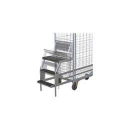 VARIOfit Trittleiter mit 3 Stufen f&uuml;r Kommissionierwagen ; Cordes (zsw-200.000)