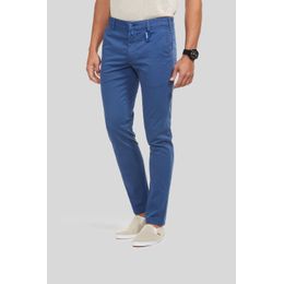 Chinos MEYER "M5 FIT", Herren, Gr. 34, L&auml;nge 32, blau, 96% Baumwolle, 4% Elasthan, unifarben, slim fit lang, Hosen, PIMA COTTON SUPER STRETCH CHINO