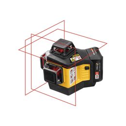 Stabila 12-V-System Kreuzlinienlaser LAX 600, selbstnivellierend, 3 x 360&deg; rote Laserlinien, max. Reichweite: 30 m, CAS-Akku und -Ladeger&auml;t (EU), Univ (19793)