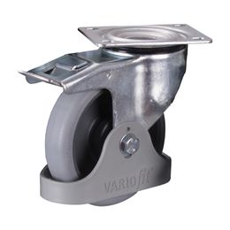 VARIOfit Bremsrolle 160 x 40 mm grau (thermoplastisch) ; Cordes (dpg-160.050)