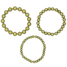 Gina Benotti 3 Damen Armb&auml;nder in Perlen-Form