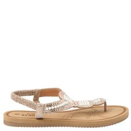 Gina Benotti Damen Zehensandalen mit Perlen