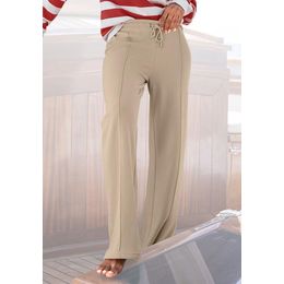 H.I.S. H.I.S Relaxhose nougat Gr. 40/42 f&uuml;r Damen. Bequem. Nachhaltig.