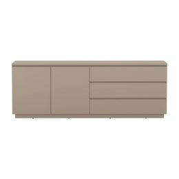 Mid.you Sideboard Bilbao, Taupe, Holzwerkstoff, 2 F&auml;cher, 3 Schublade(n) Schubladen, 200x72x34.5 cm, FSC Mix, stehend, Wohnzimmer, Kommoden & Sideboards, Sideboards