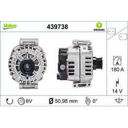 Valeo Generator NEW ORIGINAL PART 439738 f&uuml;r Mercedes (BBDC)