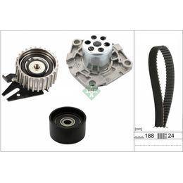 INA Wasserpumpe + Zahnriemensatz 530096830 f&uuml;r ALFA ROMEO JEEP FIAT
