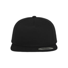 Flex Cap Flexfit "Flexfit Unisex Classic 5 Panel Snapback", Gr. onesize, schwarz, schwarz, 100% Baumwolle, Caps
