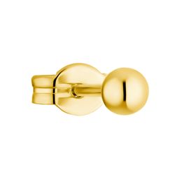 Single-Ohrstecker Amor "2021580", gold (gelbgoldfarben), Ohrringe, Damen, 3mm, Gelbgold 375, Made in Germany