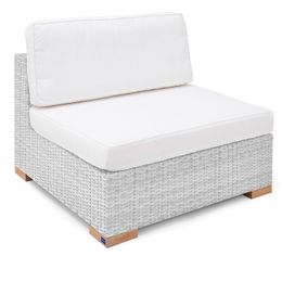 Garland Polyrattan Mittel-Modul Havanna Wei&szlig;/Grau