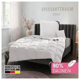 Daunenbettdecke Spessarttraum "Arosa Bettdecke min 135x200 cm & weitere Gr&ouml;&szlig;en", wei&szlig;, B:240cm L:220cm, Bezug: 100% Baumwolle. F&uuml;llung: 90% Daunen, 10% Federn, Bettdecken, Bettdecke Winter, Sommer, Made in Germany