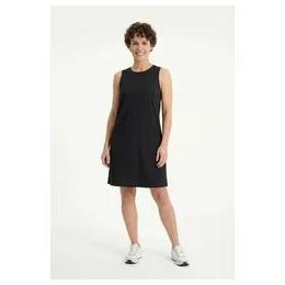 Sommerkleid Jack Wolfskin "TRAVEL DRESS W", Damen, Gr. L (42/44), N-Gr, schwarz, Obermaterial: 100% Polyester, Kleider Sommerkleid