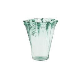 H&ouml;ffner Vase &brvbar; gr&uuml;n &brvbar; Glas &brvbar; Ma&szlig;e (cm): B: 17 H: 20 &raquo; H&ouml;ffner