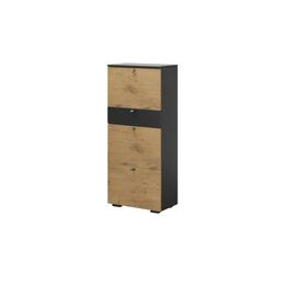 H&ouml;ffner Schuhschrank Life grau Ma&szlig;e (cm): B: 60 H: 140 T: 34.0 &raquo; H&ouml;ffner
