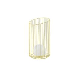 HOME STORY LED Windlicht gelb Metall,Kunststoff Ma&szlig;e (cm): H: 28 &Oslash;: 15 &raquo; H&ouml;ffner