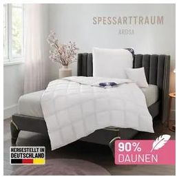 Daunenbettdecke Spessarttraum "Arosa Bettdecke min 135x200 cm & weitere Gr&ouml;&szlig;en", wei&szlig;, B:200cm L:220cm, Bezug: 100% Baumwolle. F&uuml;llung: 90% Daunen, 10% Federn, Bettdecken, Bettdecke Winter, Sommer, Made in Germany