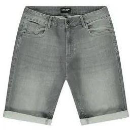 Jeansbermudas Cars Jeans "Shorts COLORADO", Jungen, Gr. 14 (164), N-Gr, grau used, Denim/Jeans, Obermaterial: 76% Baumwolle, 22% Polyester, 2% Elasthan, Abriebeffekte, Basic kniefrei, Jeans