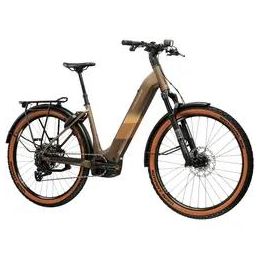 E-Bike KROSS "Influx Hybrid 6.0 21,3Ah / 800 Wh 29 Zoll braun 12 G&auml;nge 2026" Gr. 46, braun, schwarz, Elektrofahrr&auml;der, 46cm, 29 Zoll (73,66cm), BOSCH PERFORMANCE LINE CX 36 V/250 W, Mittelmotor